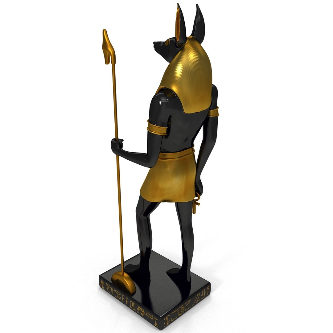 3d anubis statue