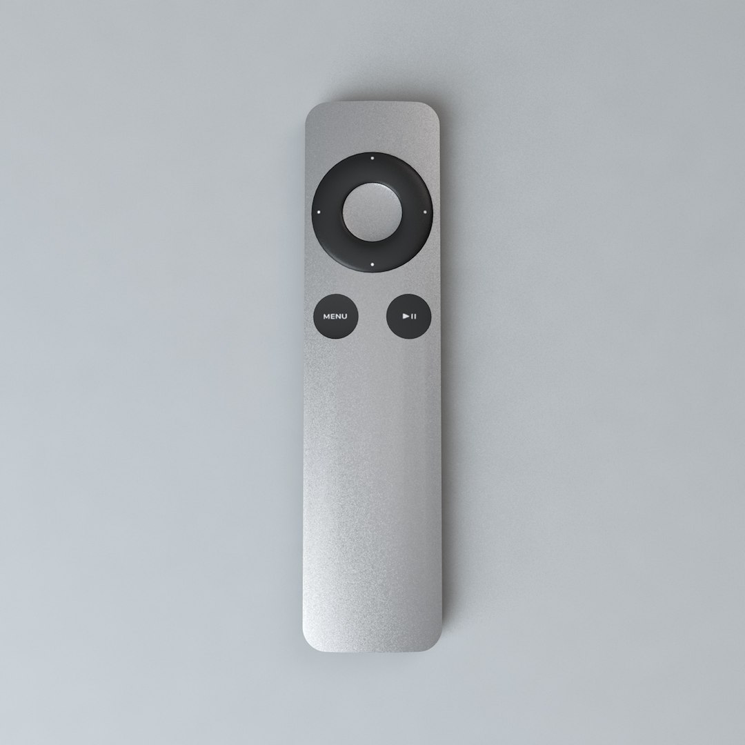 3d old apple tv remote model