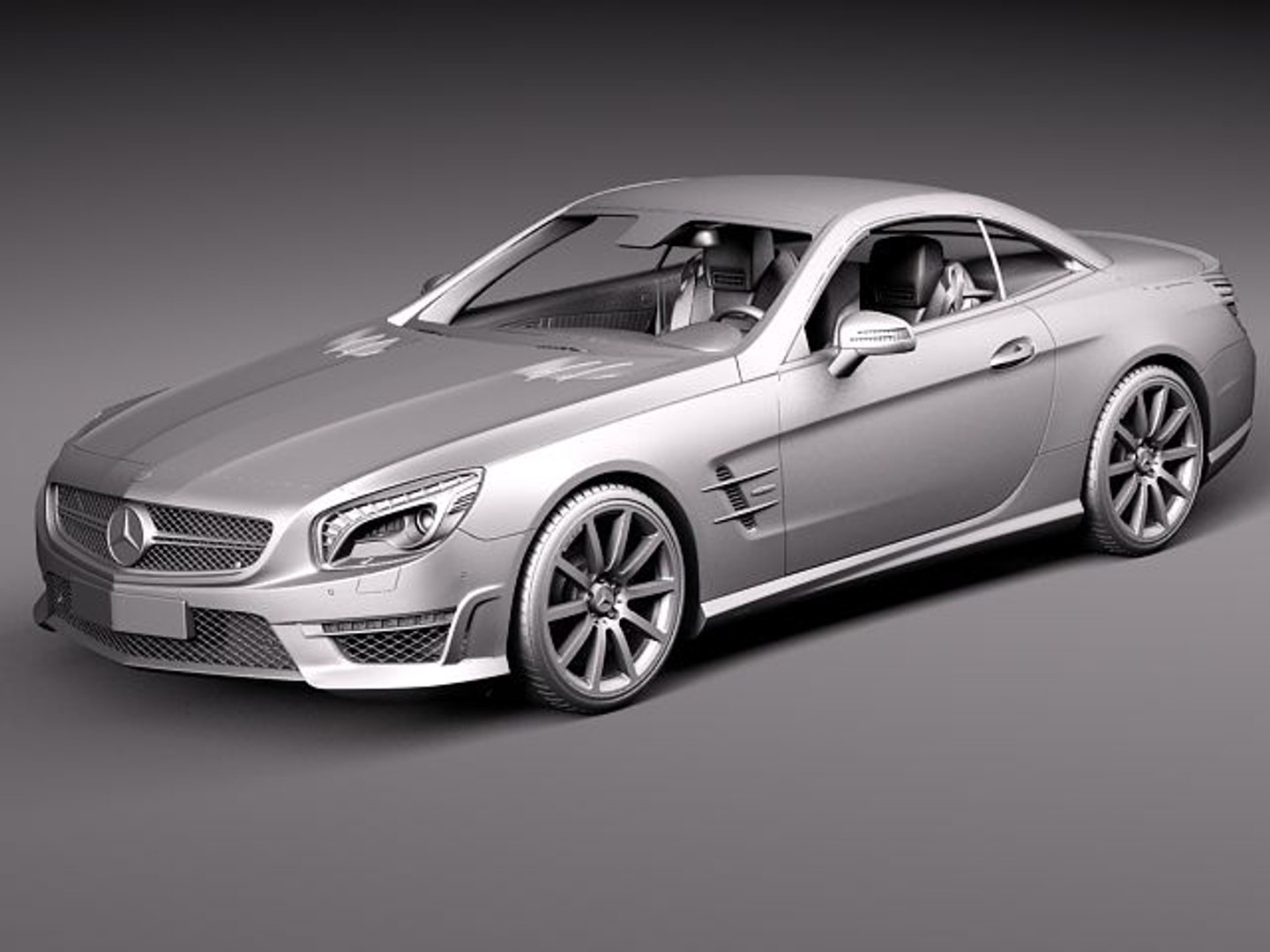 mercedes sl 63 amg c4d
