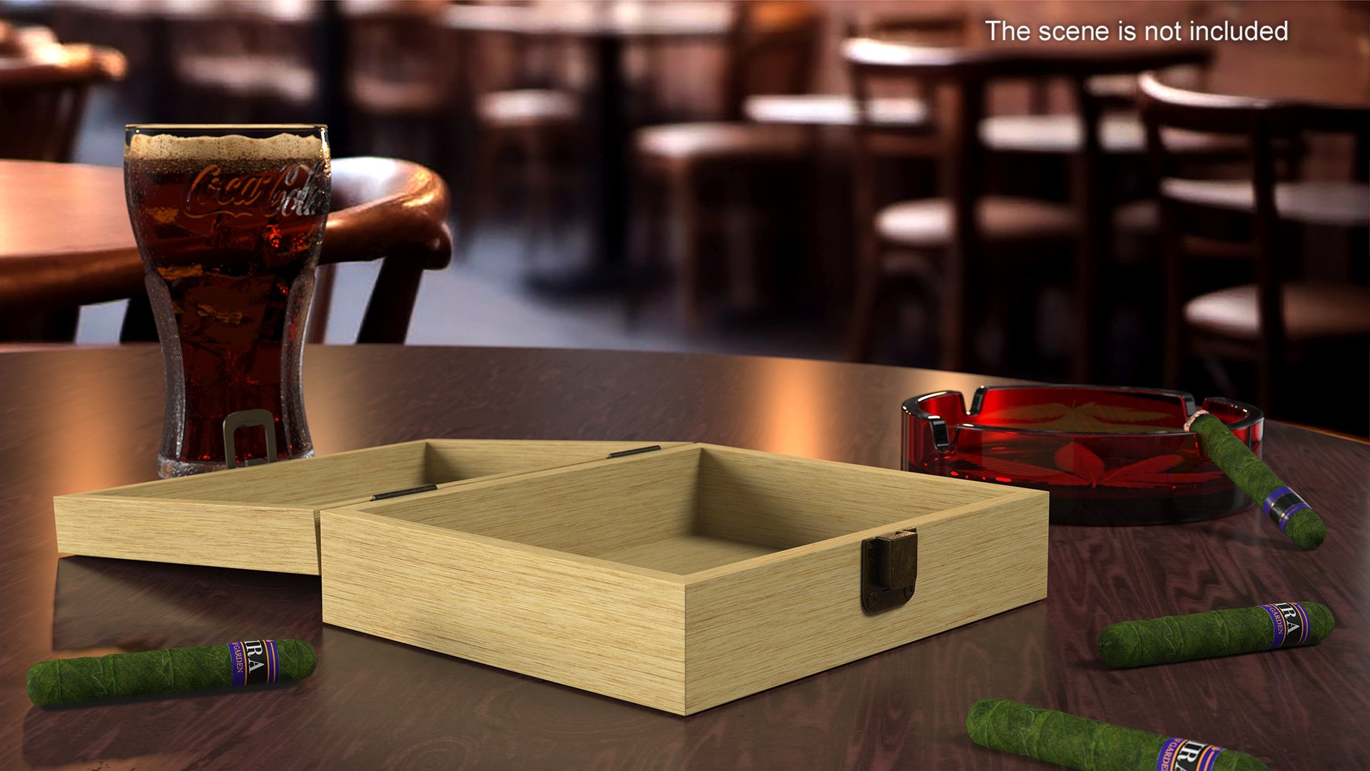 3D Cannabis Cigars Box Open Empty - TurboSquid 2313978