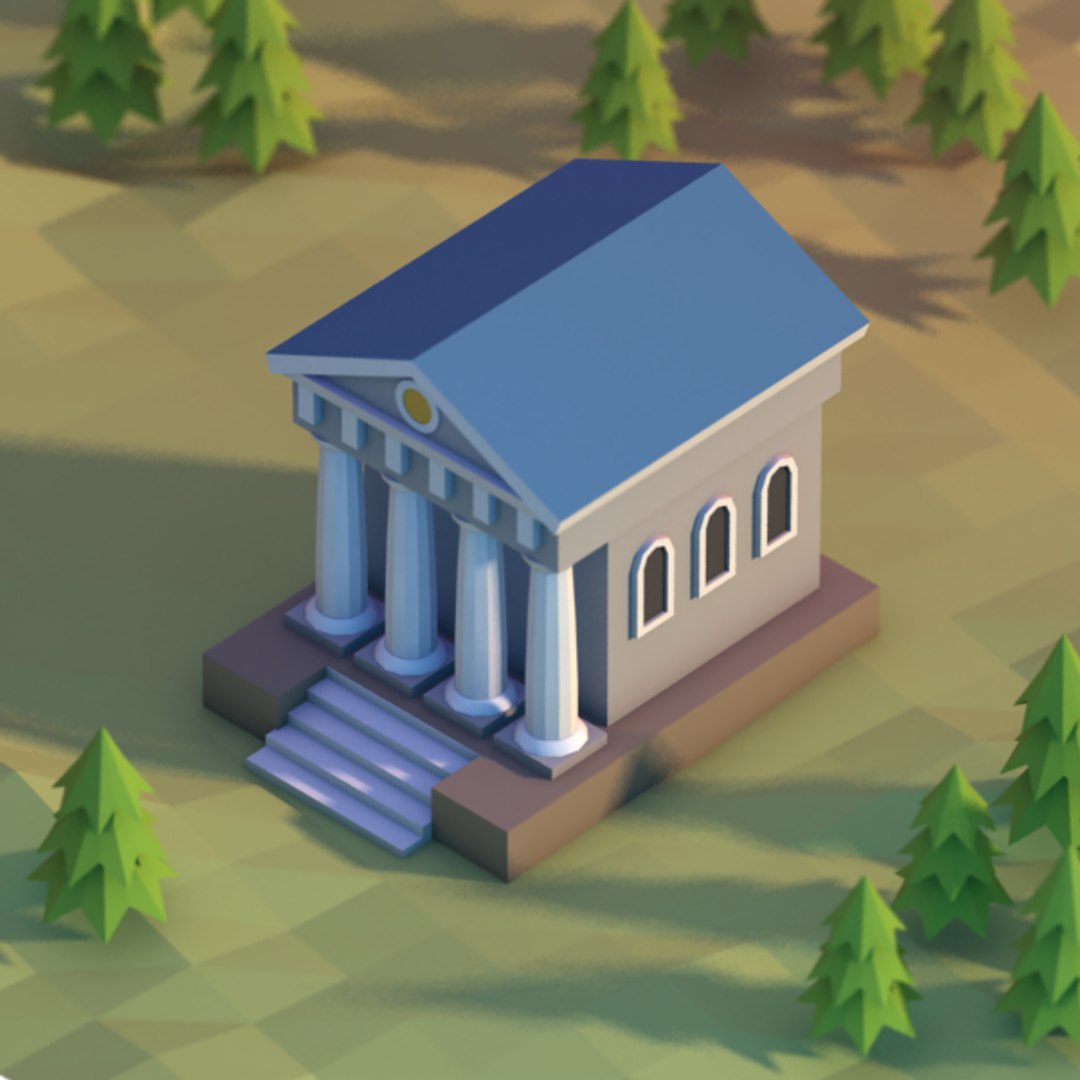 Classical Building 3d Model