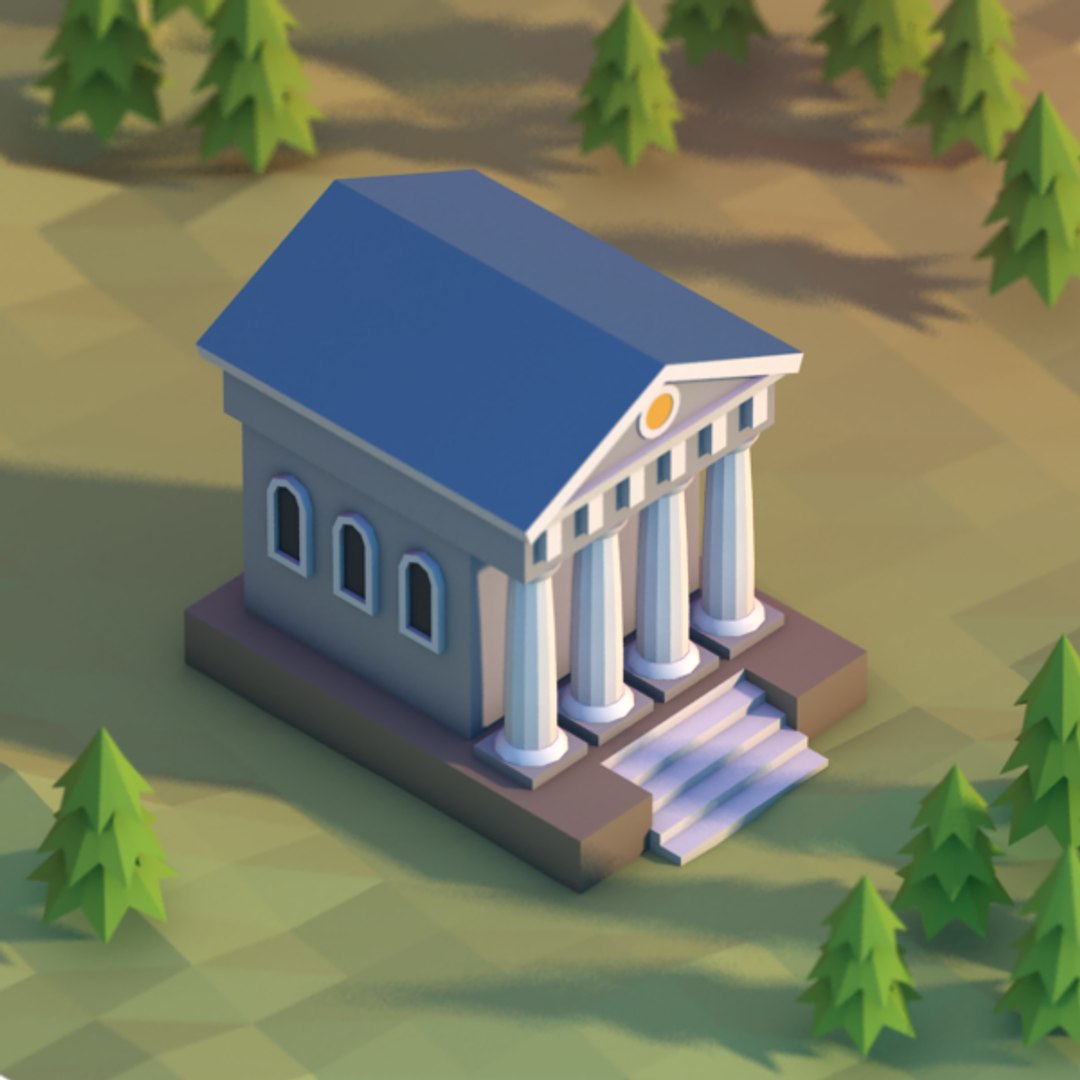 Classical Building 3d Model