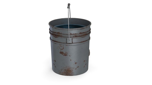 3D rusty bucket water model - TurboSquid 1521299