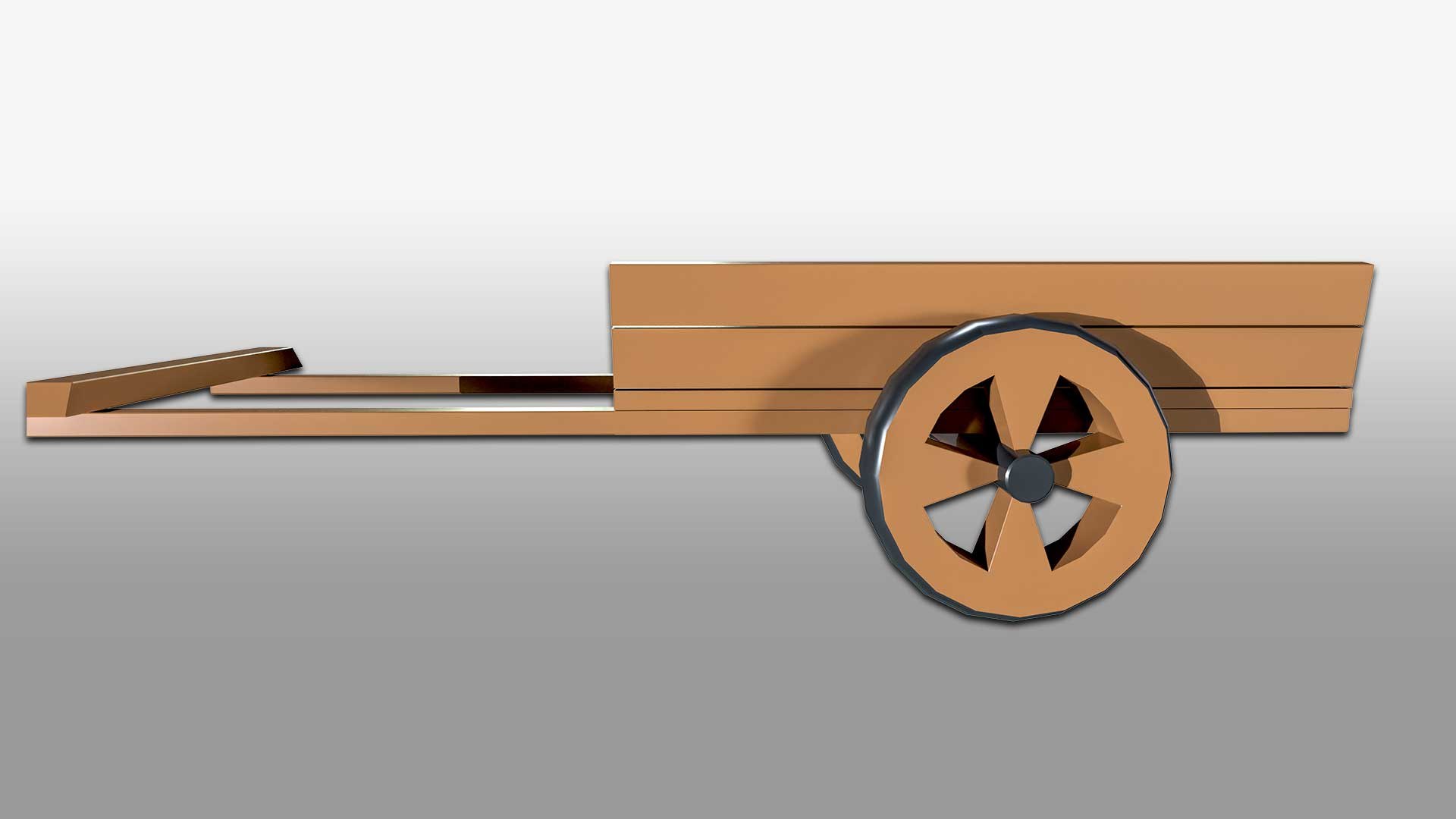 Free 3D Wooden Cart Model - TurboSquid 2149444