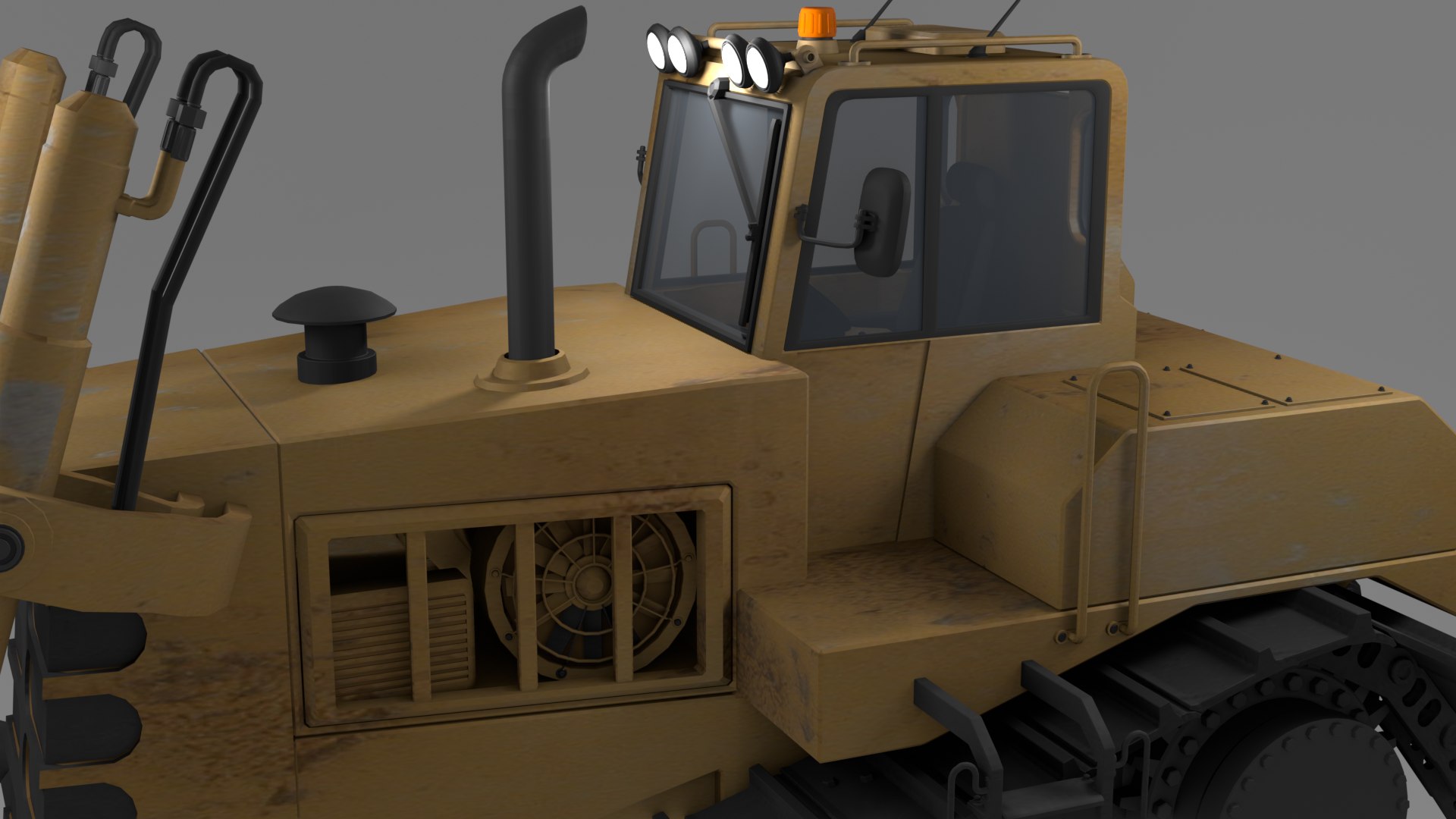 3D Crawler Dozer Model - TurboSquid 1636414