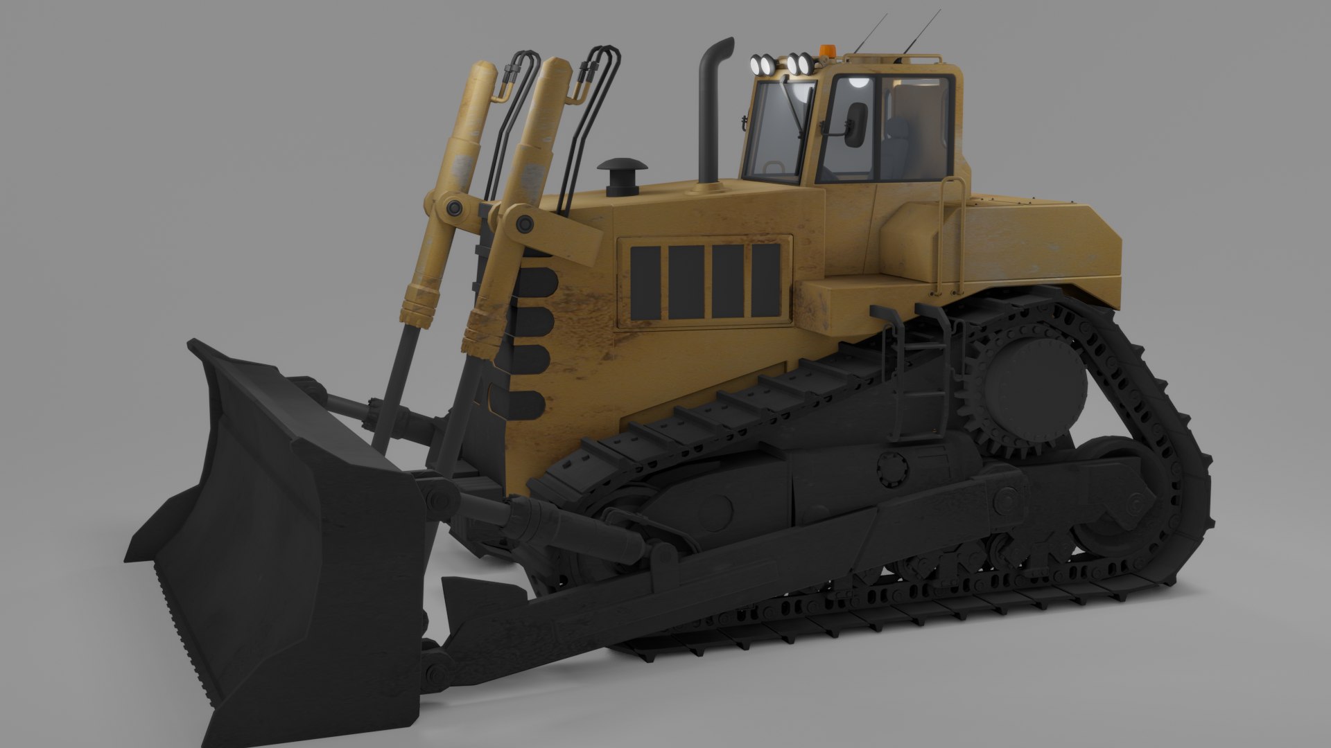 3D Crawler Dozer Model - TurboSquid 1636414