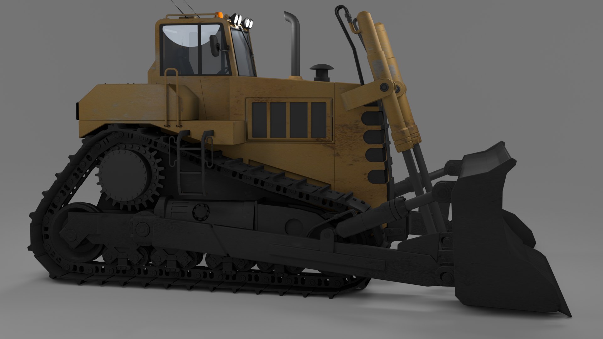 3D Crawler Dozer Model - TurboSquid 1636414