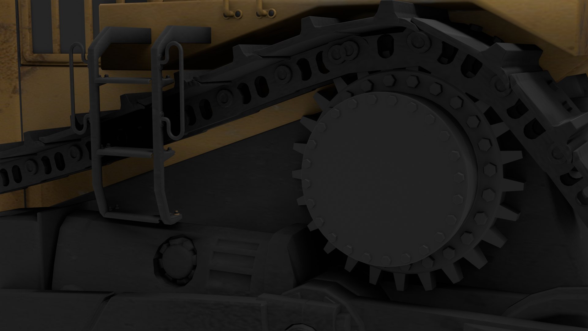 3D Crawler Dozer Model - TurboSquid 1636414