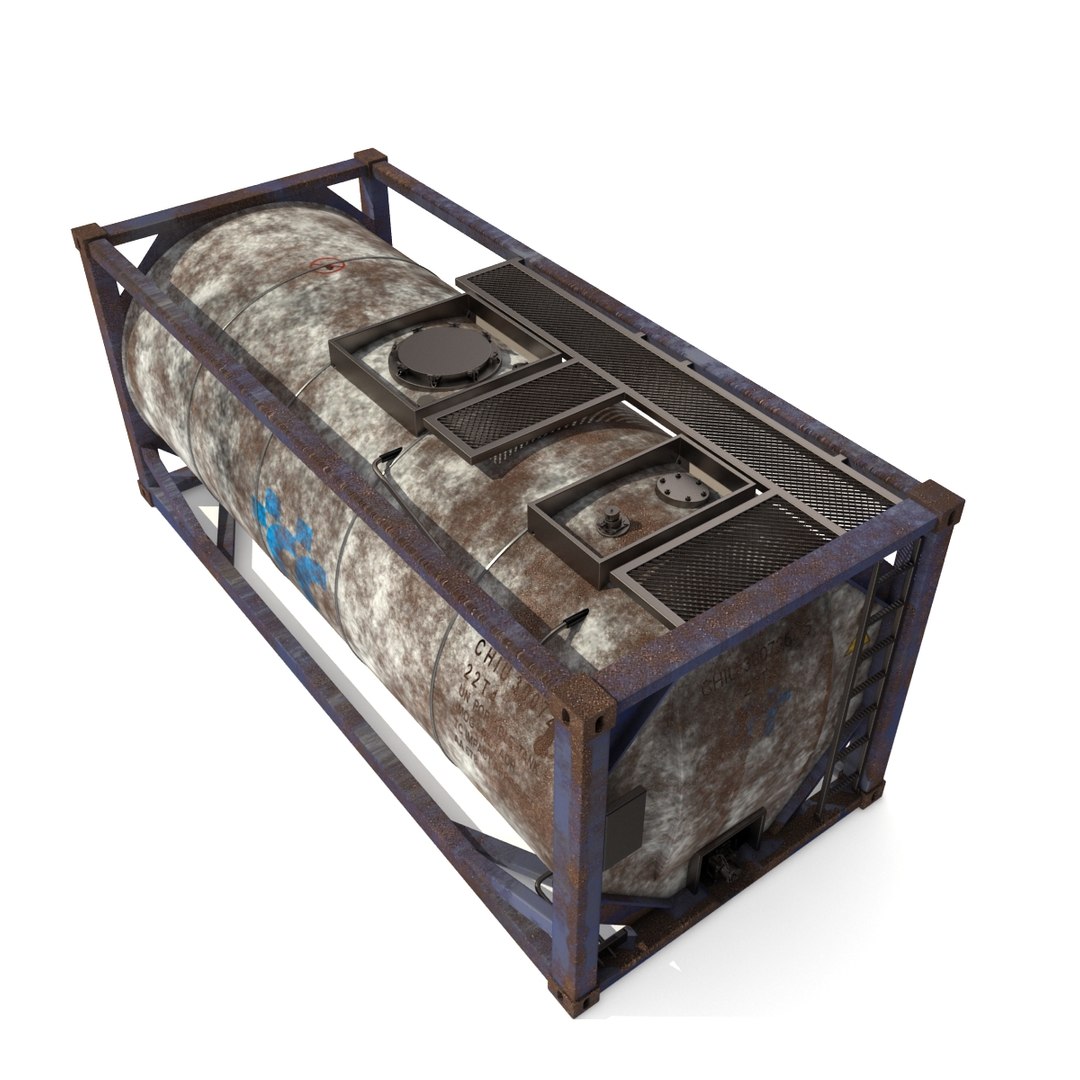 Iso Tank Container 2 3D Model - TurboSquid 1186450