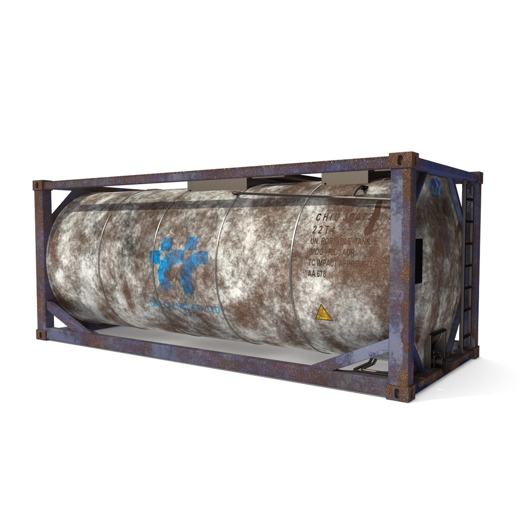 Iso Tank Container 2 3D Model - TurboSquid 1186450