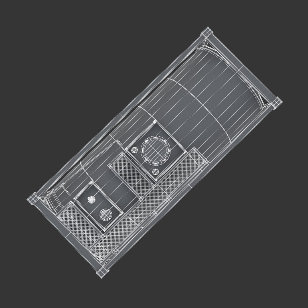 Iso tank container 2 3D model - TurboSquid 1186450