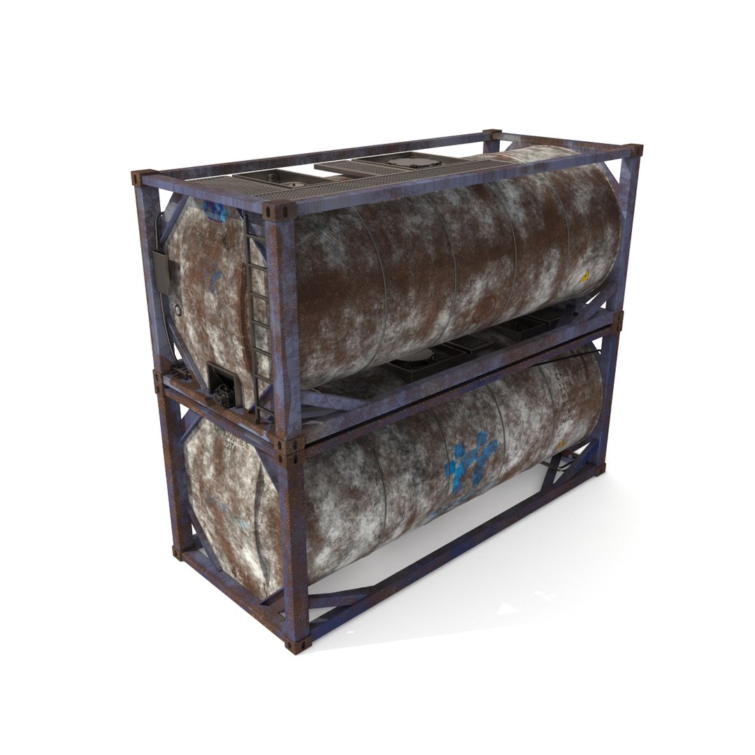 Iso Tank Container 2 3D Model - TurboSquid 1186450