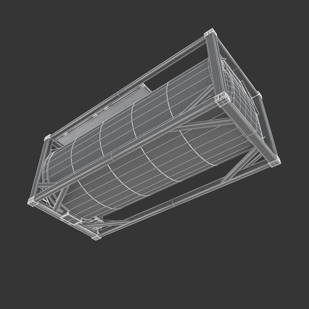 Iso tank container 2 3D model - TurboSquid 1186450