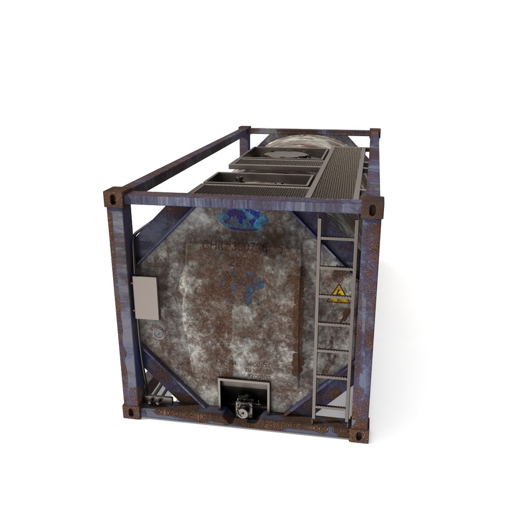 Iso Tank Container 2 3D Model - TurboSquid 1186450