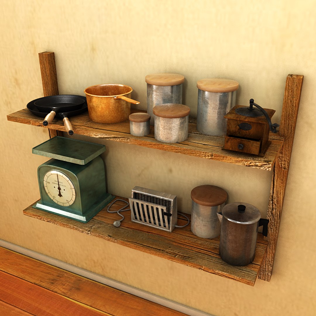 Vintage Kitchen 3D - TurboSquid 1197183