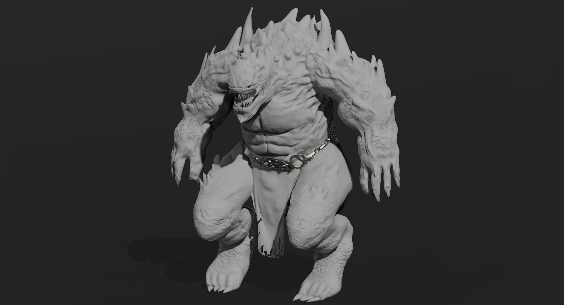 3D Monster Creature - TurboSquid 1303524