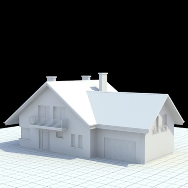 3d single-family house 1 model