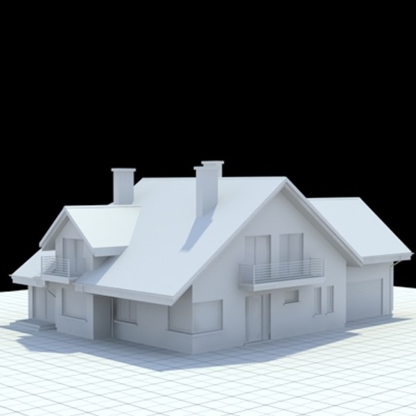 3d single-family house 1 model
