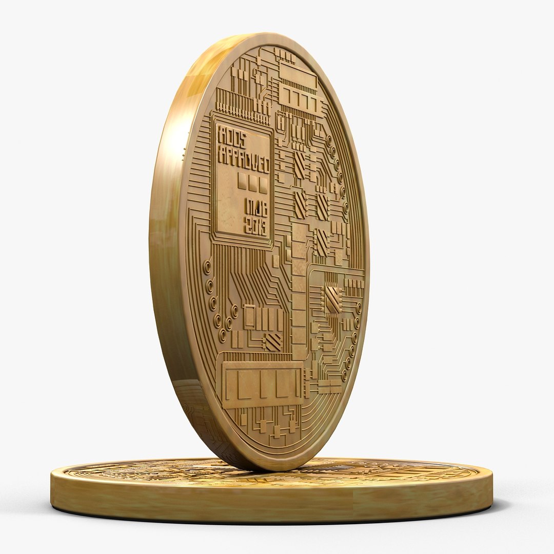3d Bitcoin Coin Model