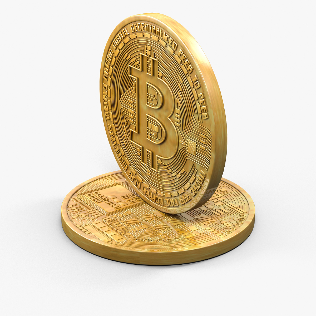 3d bitcoin coin model