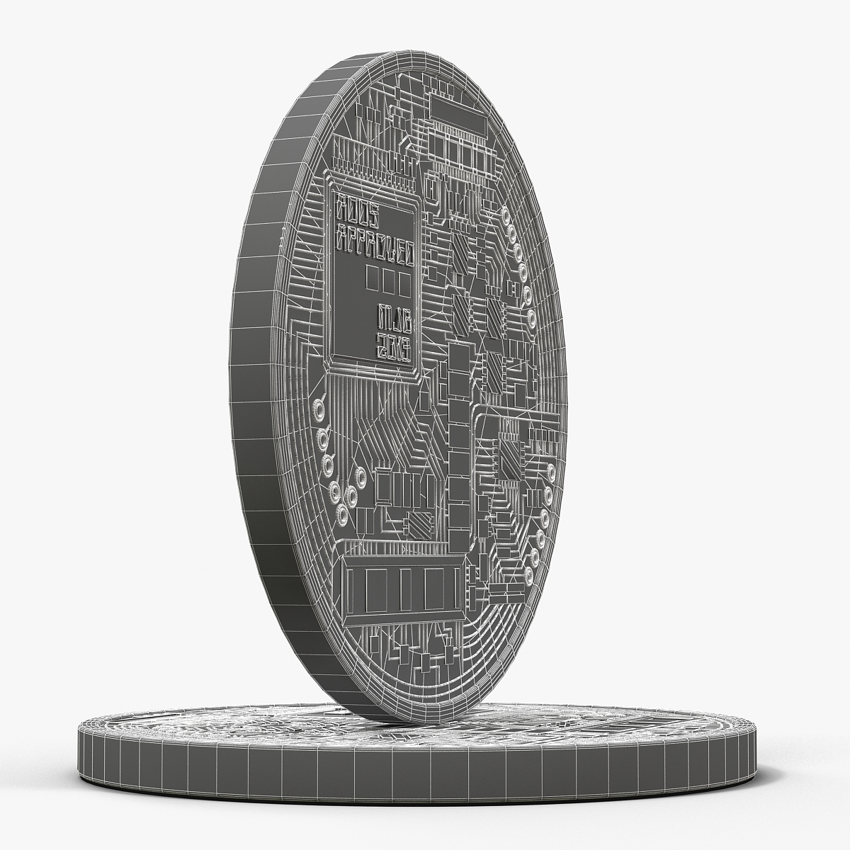 3d bitcoin coin model