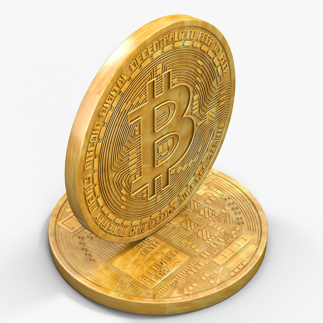3d Bitcoin Coin Model
