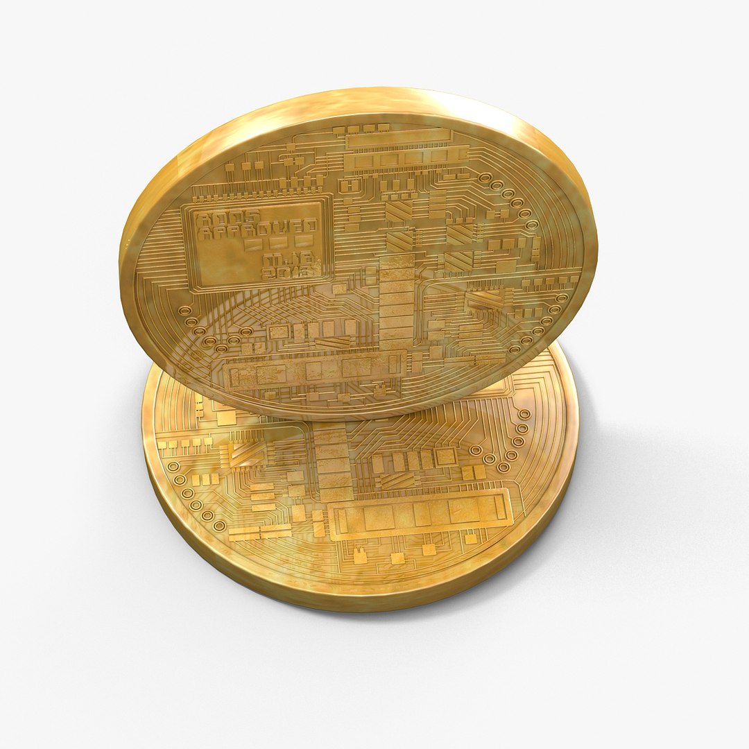 3d Bitcoin Coin Model