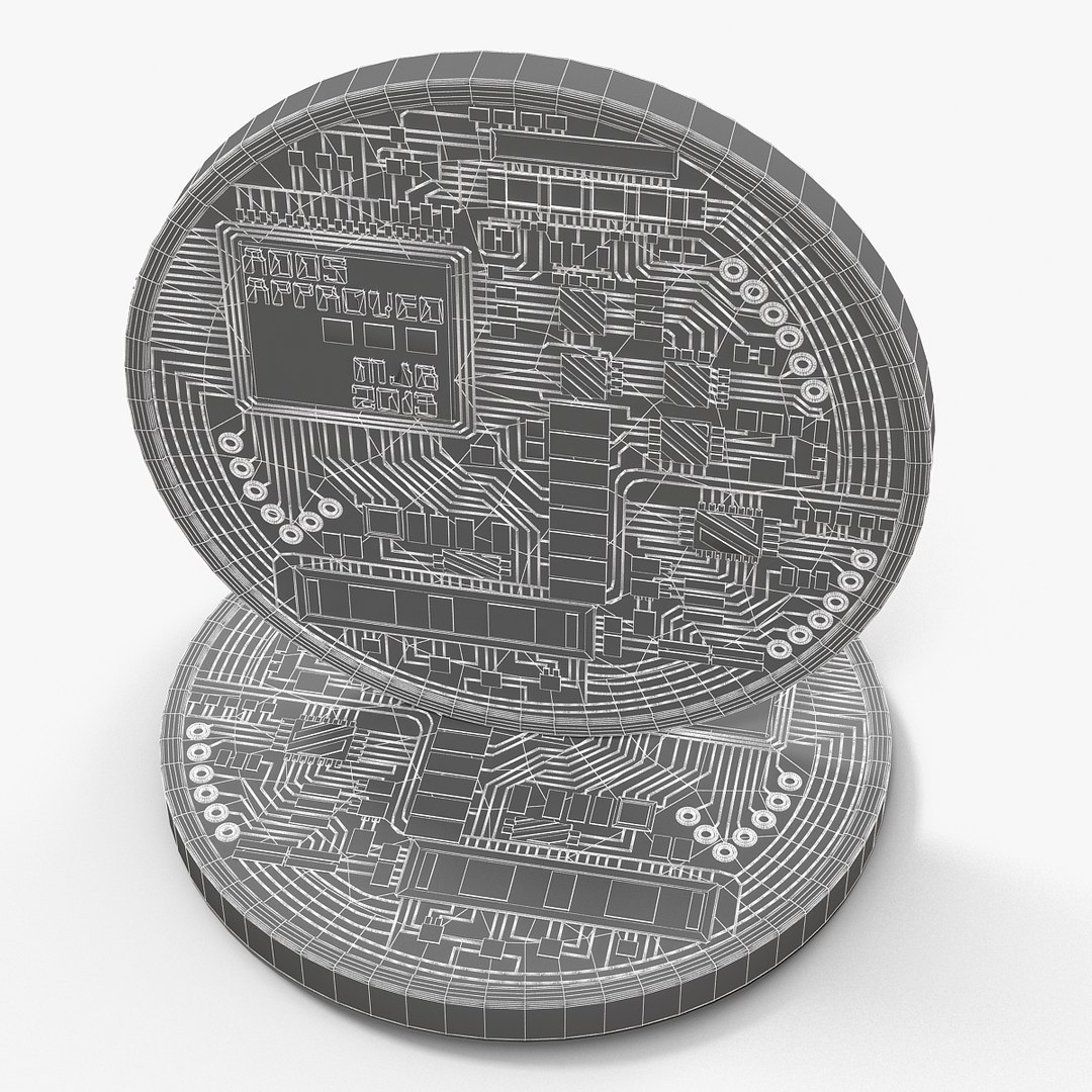 3d Bitcoin Coin Model