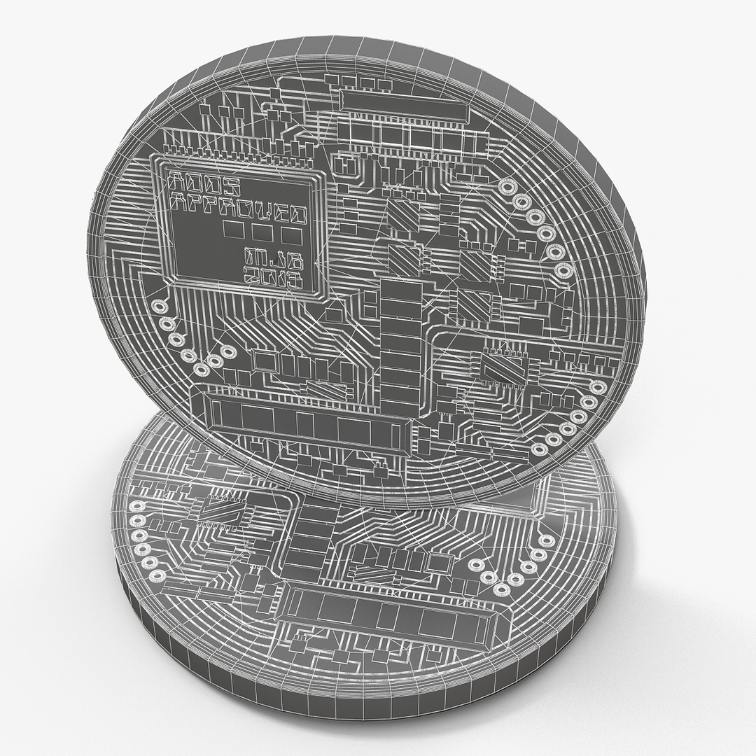 3d bitcoin coin model