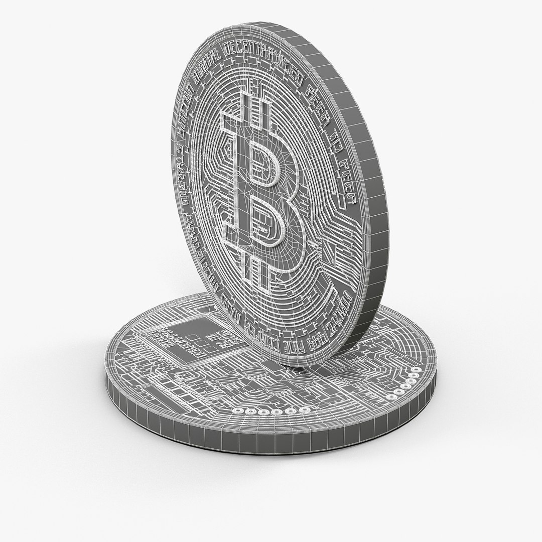 3d Bitcoin Coin Model