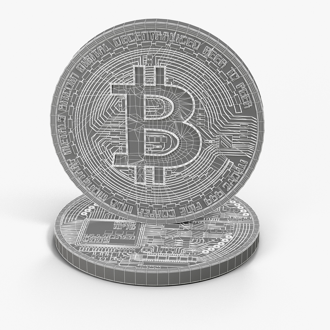 3d bitcoin coin model