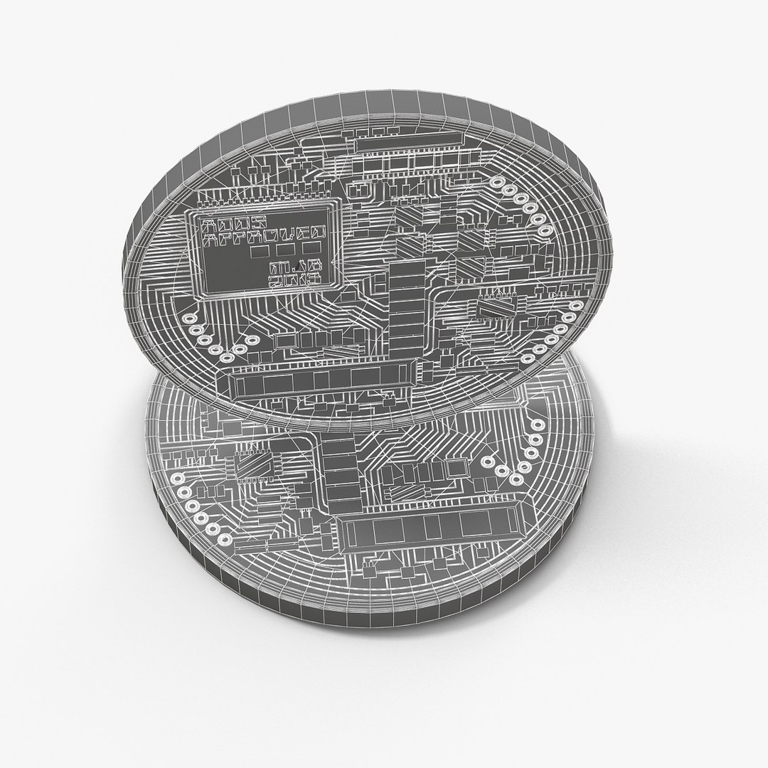 3d Bitcoin Coin Model