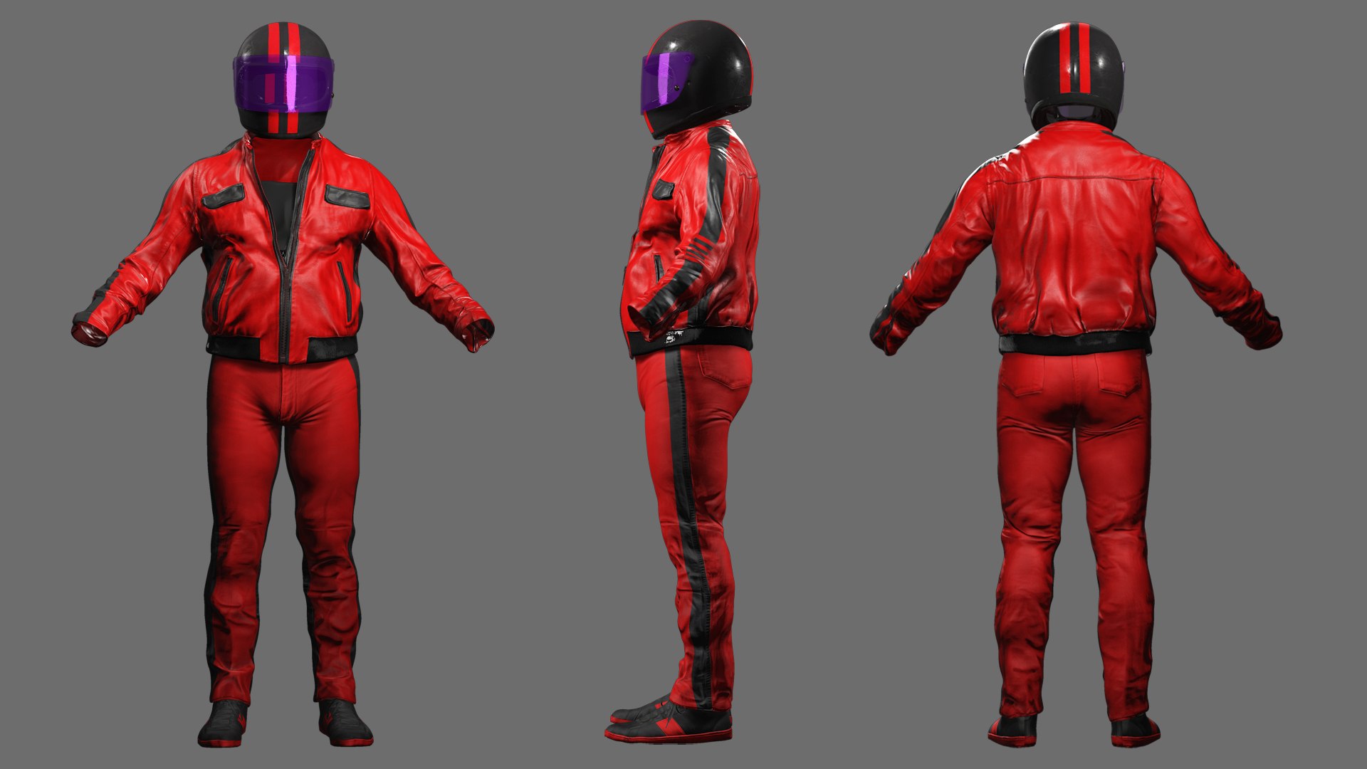 Redline Racer Realistic Outfit 3D - TurboSquid 2444742