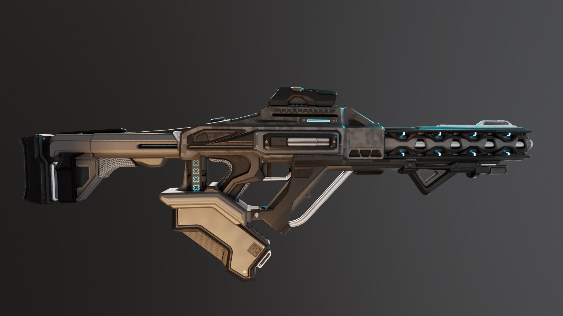 3D Sci-Fi Assault Rifle Model - TurboSquid 2279173