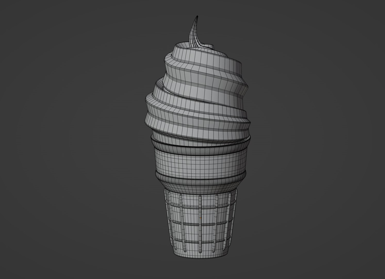 Cone Ice Cream Model - TurboSquid 2196881