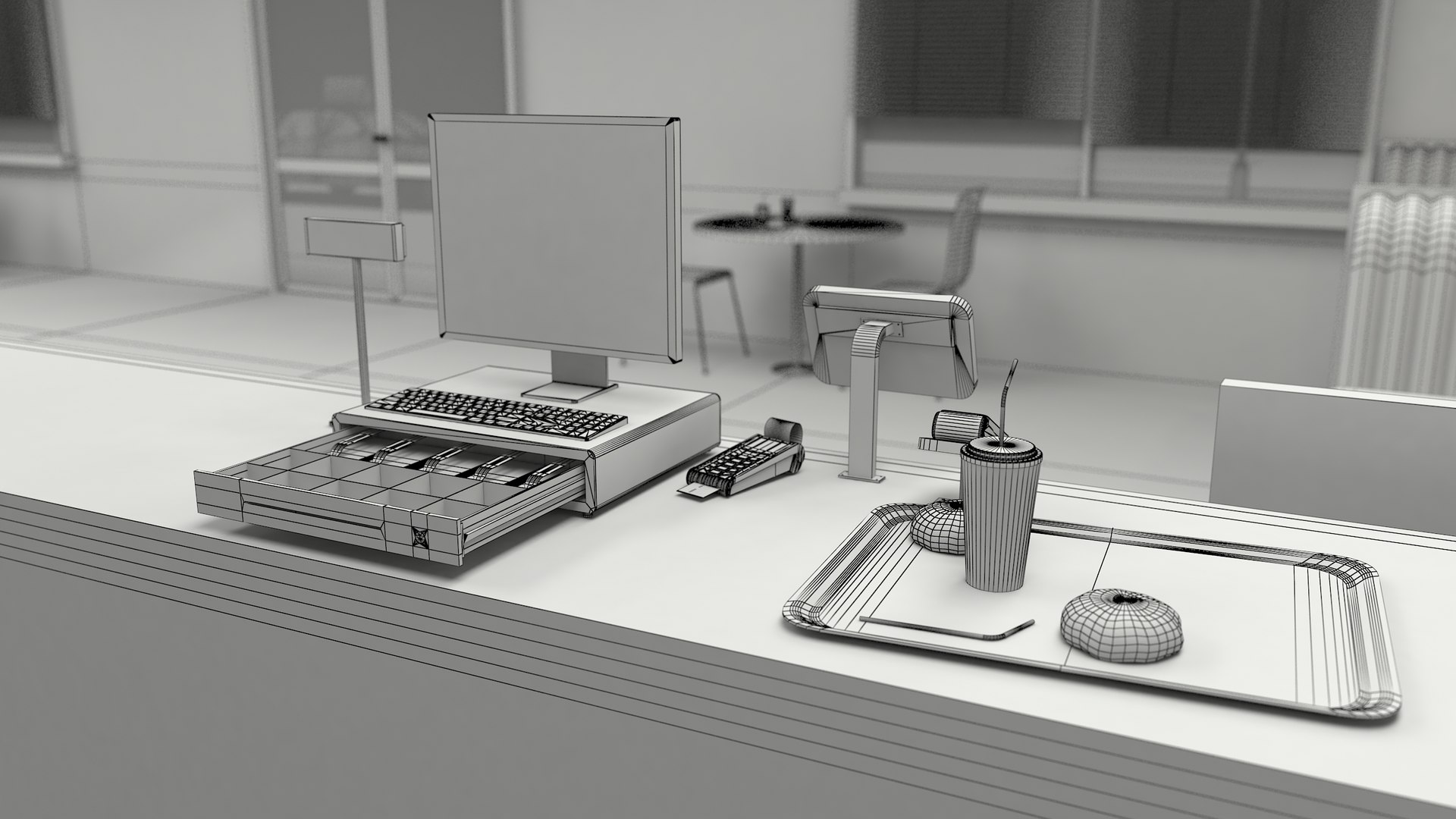 Vintage Roadside Diner 3D model - TurboSquid 1776557