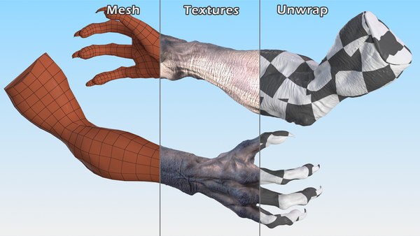 Monster creature arm model - TurboSquid 1701502