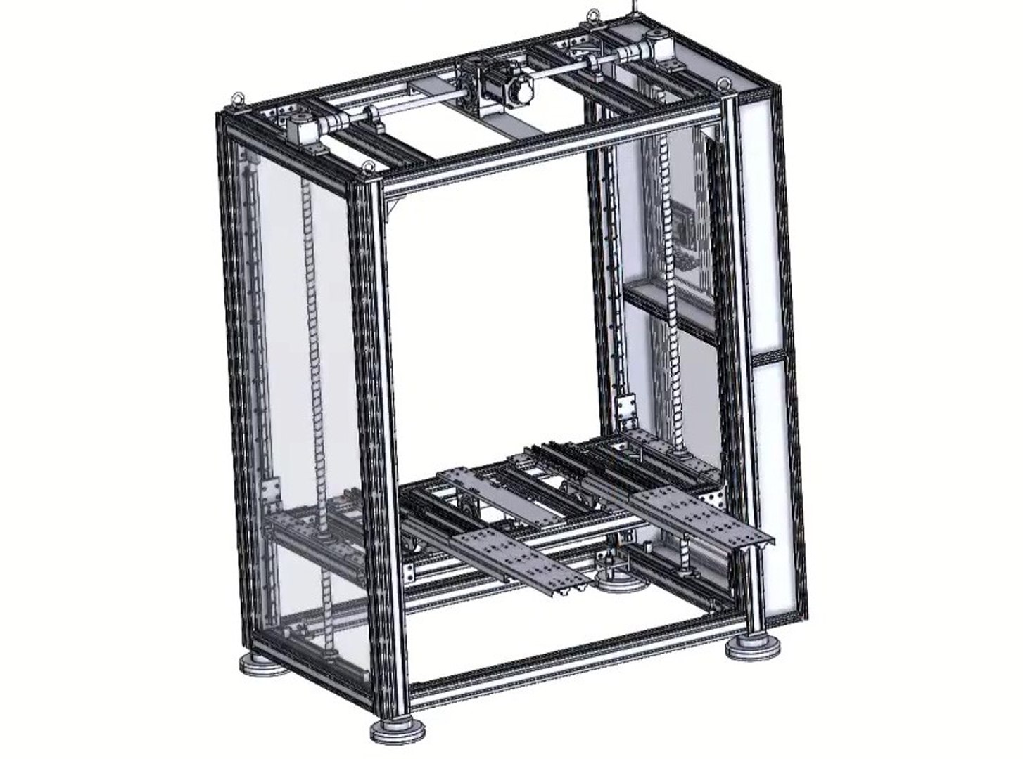 3D Double Screw Telescopic Lift With Telescopic Fork - High Precision ...