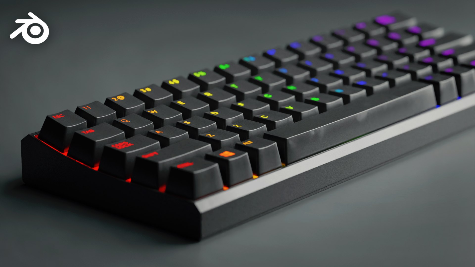 RGB Gaming Mechanical Keyboard - Blender 3D Model - TurboSquid 2284762