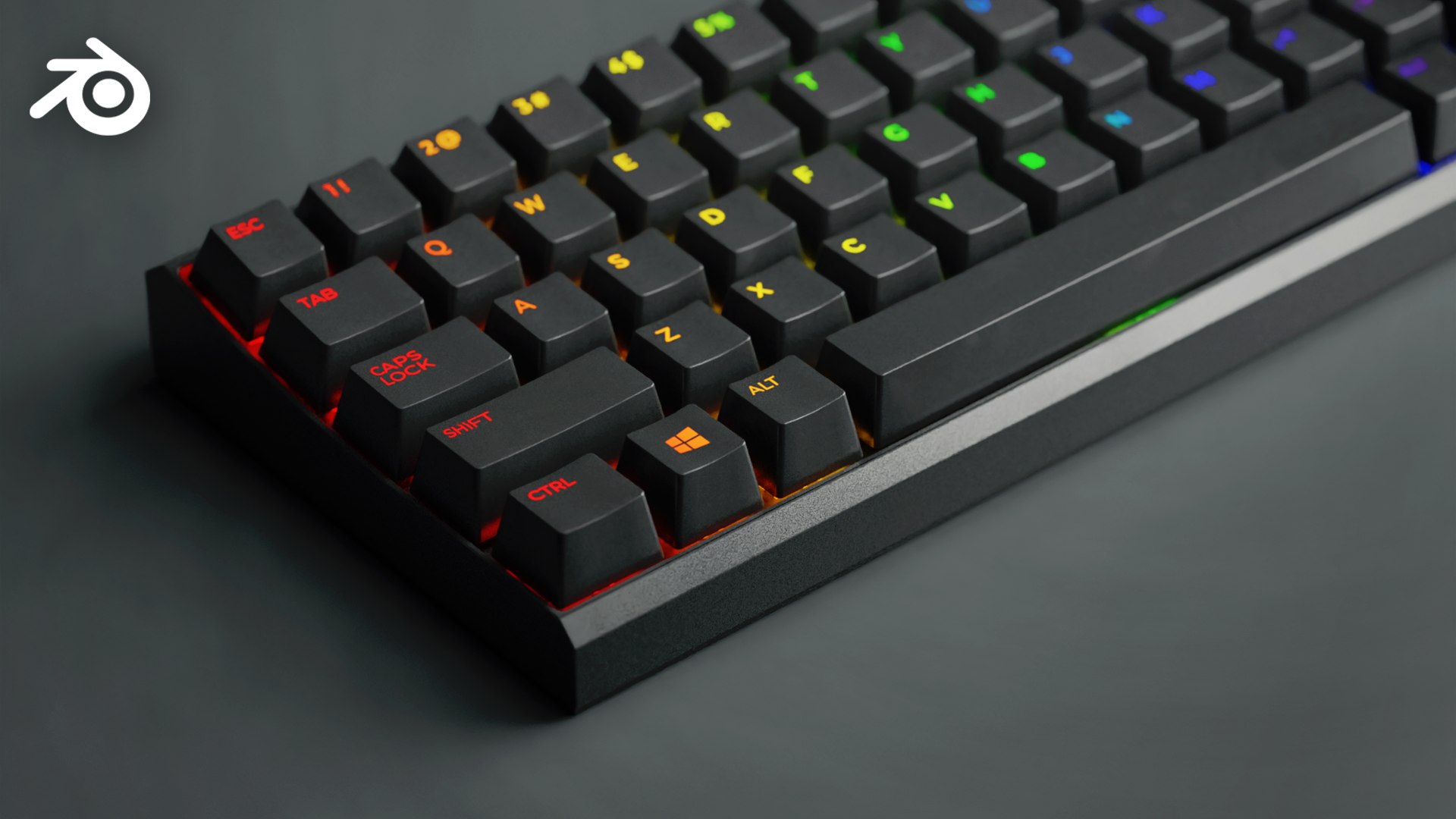 RGB Gaming Mechanical Keyboard - Blender 3D Model - TurboSquid 2284762