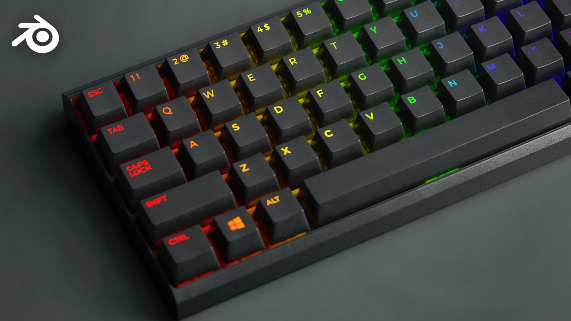 RGB Gaming Mechanical Keyboard - Blender 3D Model - TurboSquid 2284762