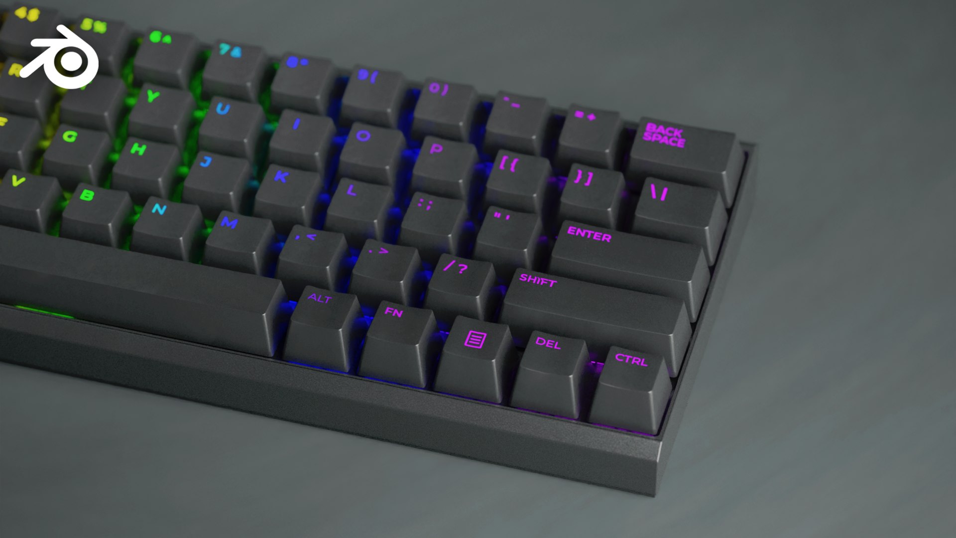 RGB Gaming Mechanical Keyboard - Blender 3D Model - TurboSquid 2284762