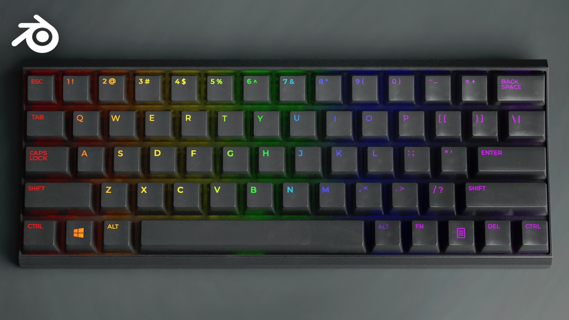 RGB Gaming Mechanical Keyboard - Blender 3D Model - TurboSquid 2284762