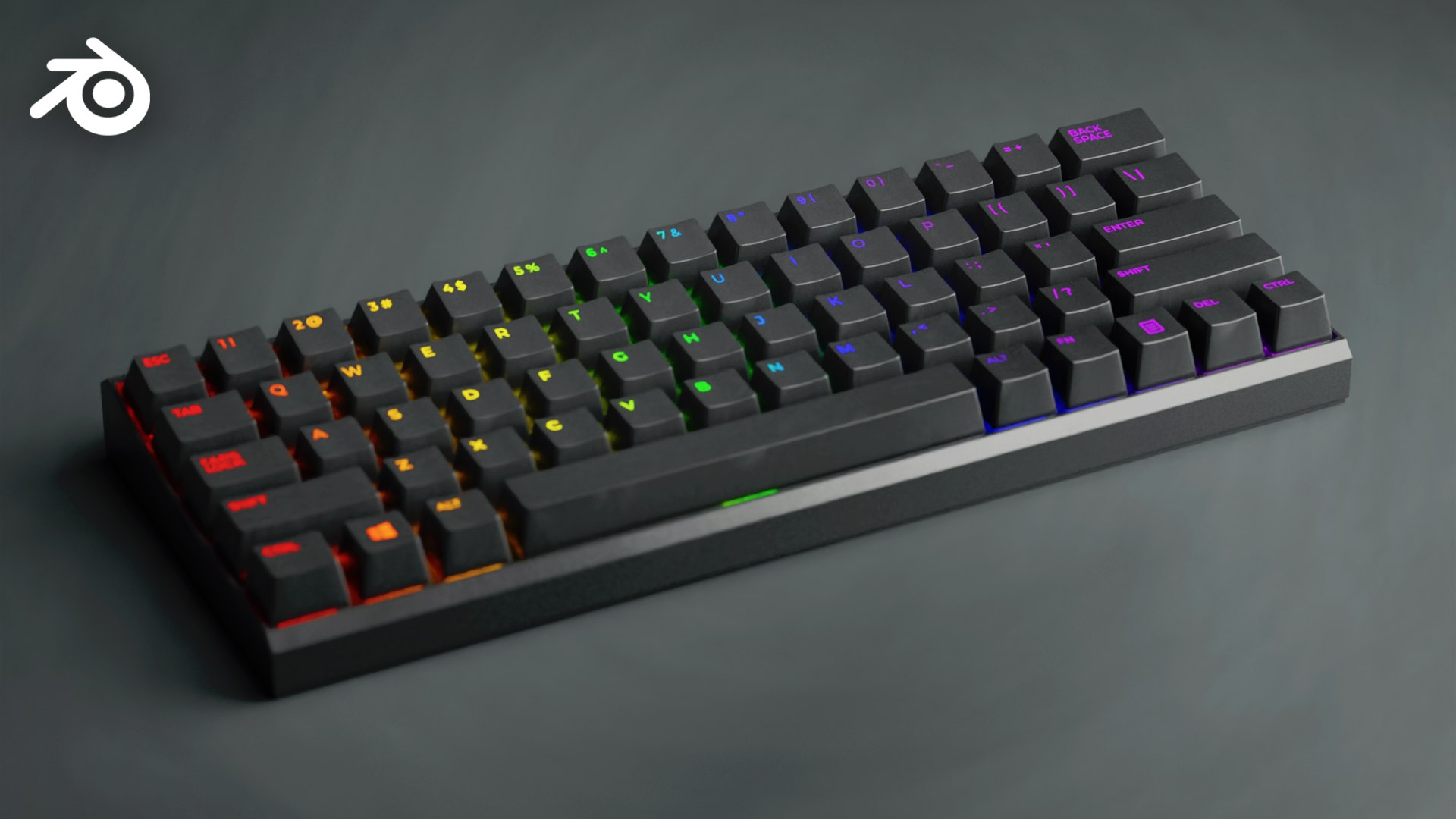 RGB Gaming Mechanical Keyboard - Blender 3D Model - TurboSquid 2284762