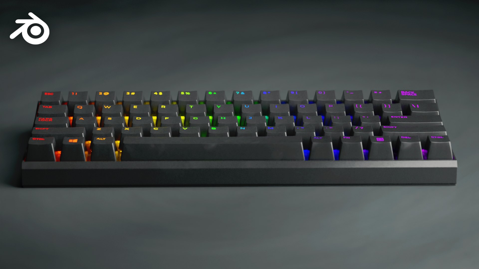RGB Gaming Mechanical Keyboard - Blender 3D Model - TurboSquid 2284762
