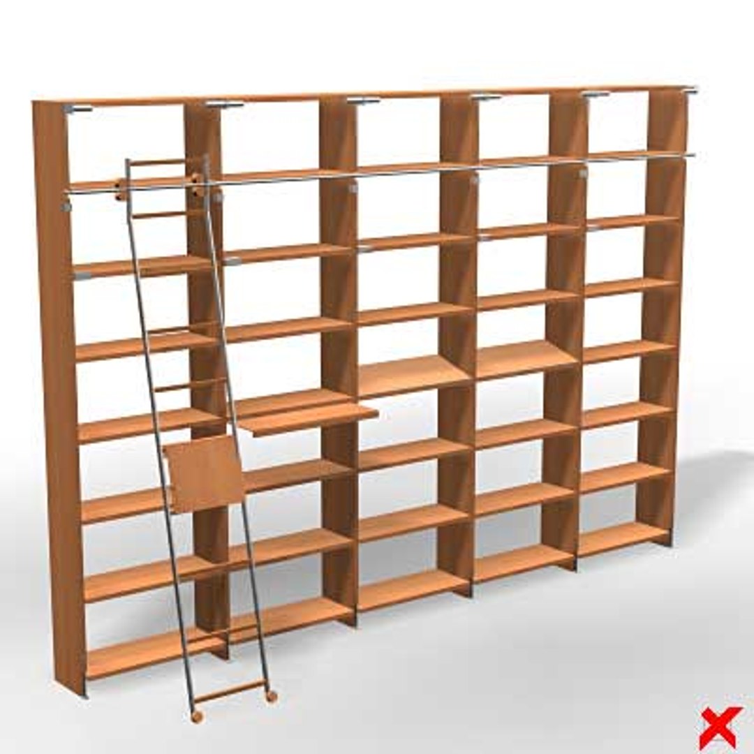 3d model shelves