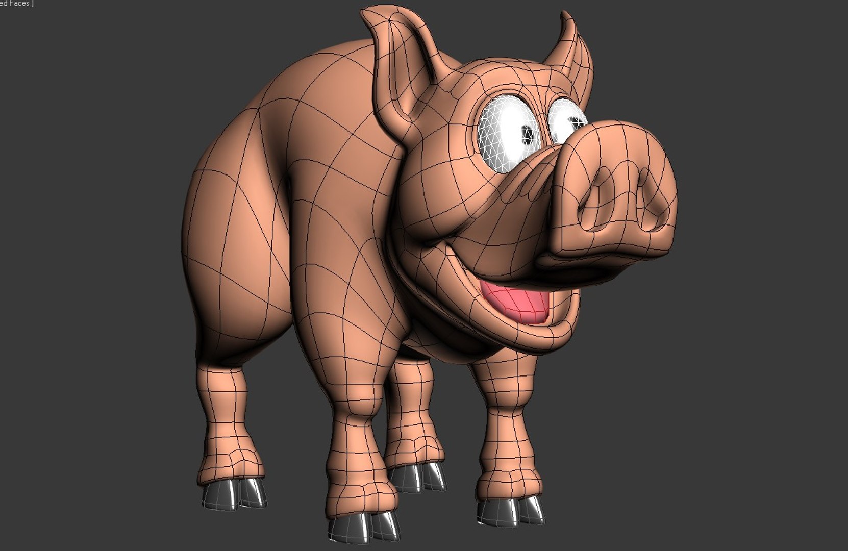 Cute Pig Animation 3d Model