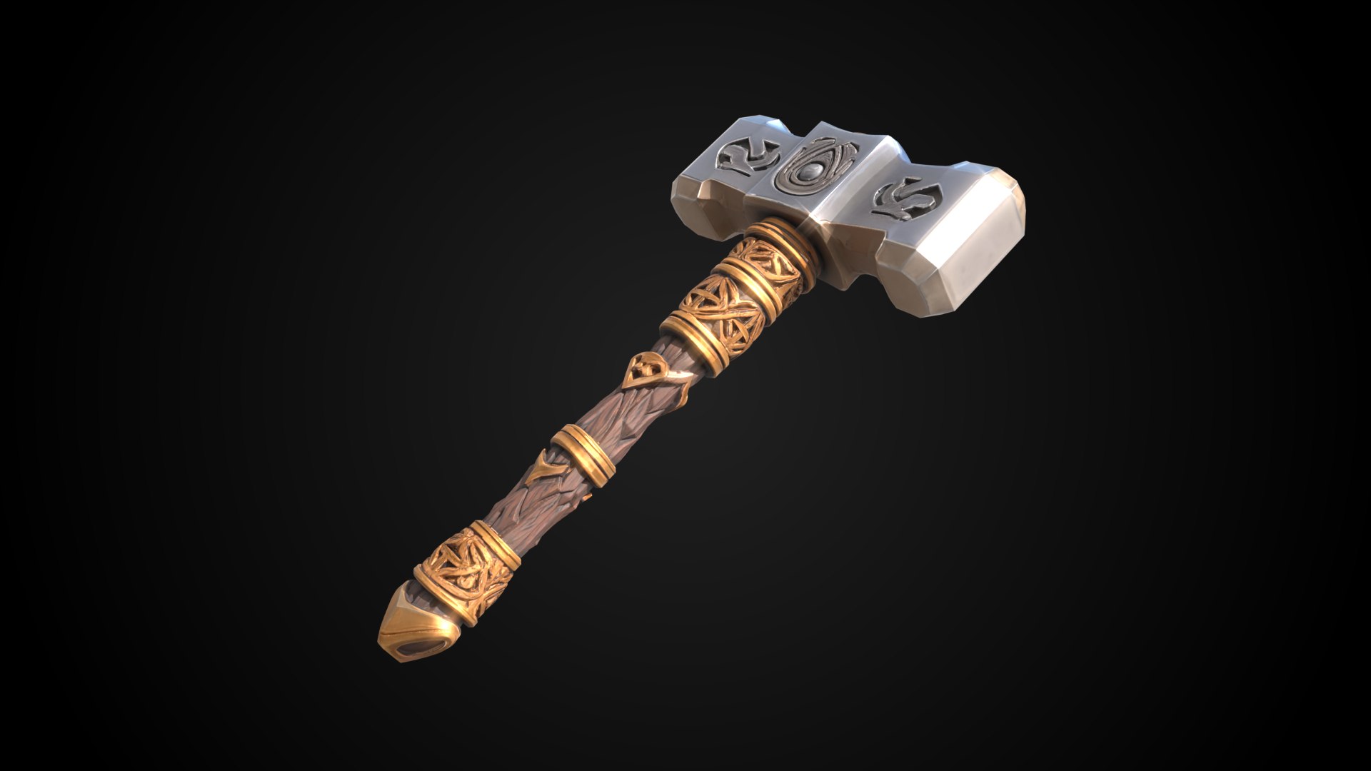 Free 3D Stylized Dwarf Sword - Stonegrip - Game Ready - TurboSquid 2438663