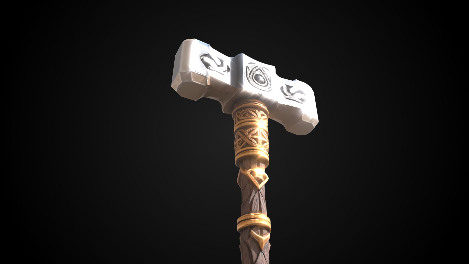 Free 3D Stylized Dwarf Sword - Stonegrip - Game Ready - TurboSquid 2438663