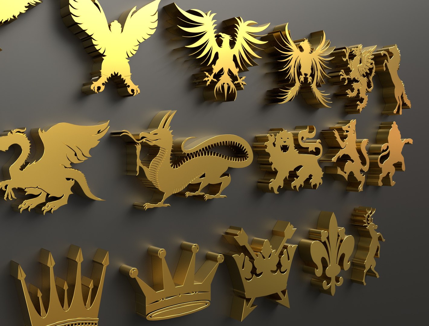 Heraldry 3D model - TurboSquid 1668438